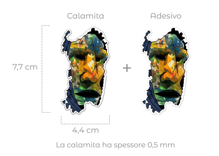 Kit Calamita Sardegna e Adesivo - Mommotti Creative Design